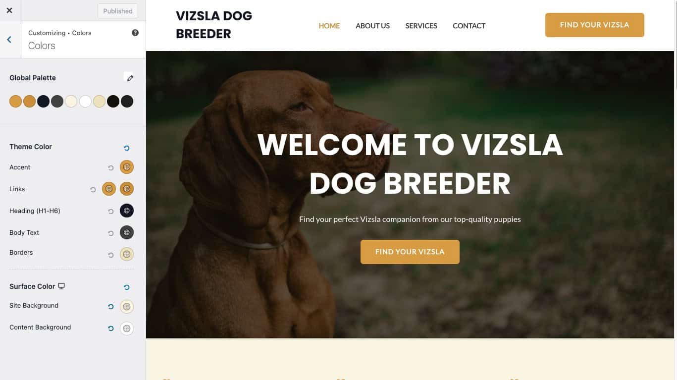 Dog Breeder Website Design - Roe Digital